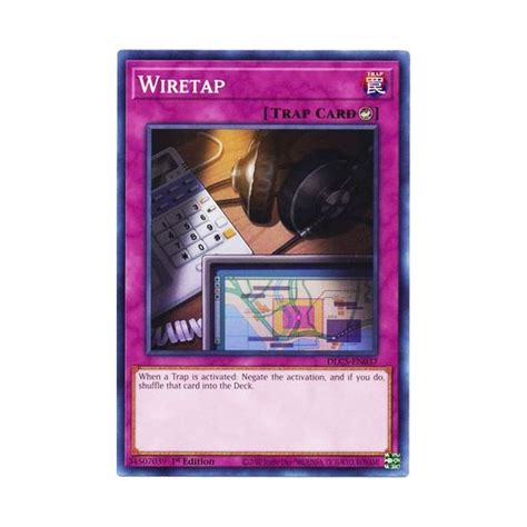 Dlcs En037 Wiretap Dragons Of Legend Card Yu Gi Oh