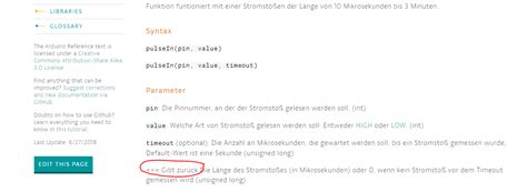 PulseIn Reference Pages Renders Return Section Wrong Issue Arduino Reference De GitHub