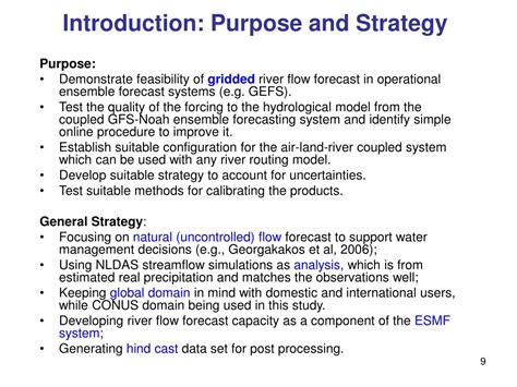 Ppt Ensemble Streamflow Forecasting With The Coupled Gfs Noah Modeling System Powerpoint