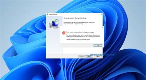 Fix Volume Shadow Copy Service VSS Error On Windows