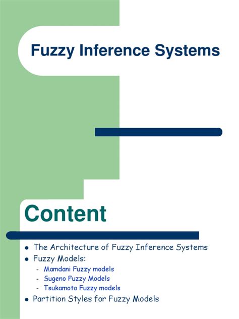 Mamdani Sugeno Pdf Mathematics Of Computing Fuzzy Logic
