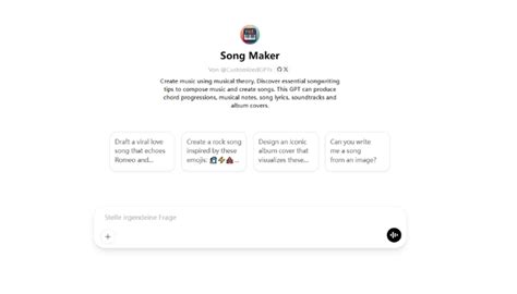 Wie Kann Man Mit ChatGPT Song Erstellen So Geht S