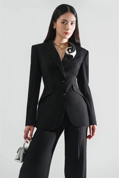 Nadia Floral 3d Blazer Lallee Design