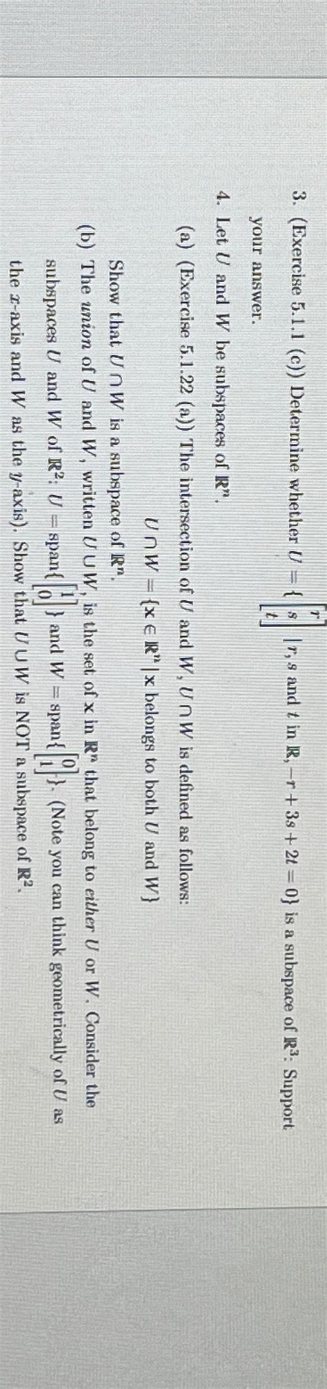 Solved Exercise 51 1 C ﻿determine Whether S ﻿and T