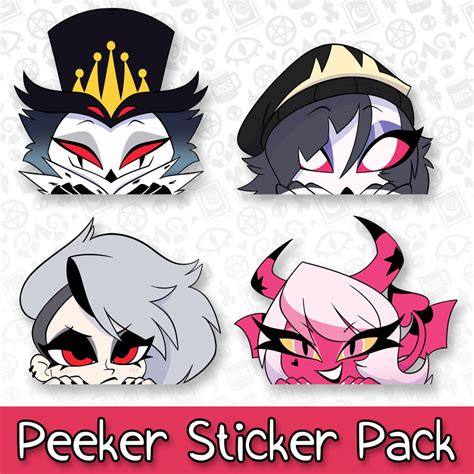 Helluva Boss Car Decal Pack 2 Limited Stock Shark Robot