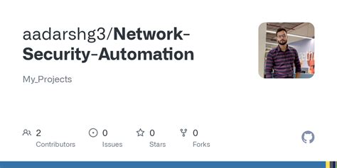 Github Aadarshg3network Security Automation Myprojects