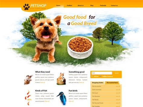 10 Pet Shop Website Templates Free