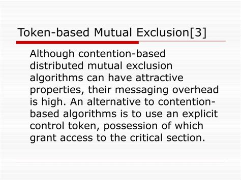 Ppt Distributed Mutual Exclusion Powerpoint Presentation Free