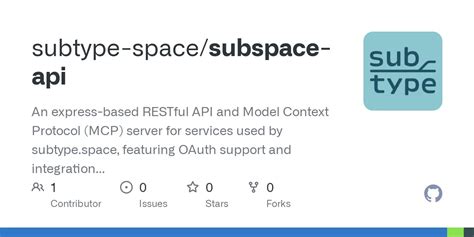 Servidor API MCP De Subtype Space Backend RESTful Protocolo De Modelo Creati Ai