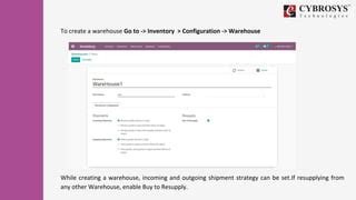 How To Setup Warehouse And Location In Odoo Inventory Module PPT
