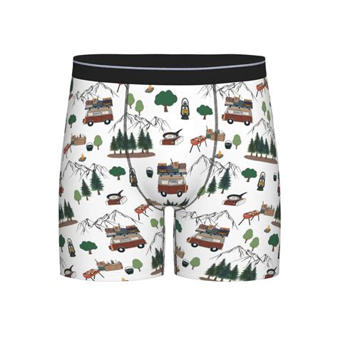 Easygdp Camping Caravan 2 Mens Boxer Briefs Mens Underwear Boxer