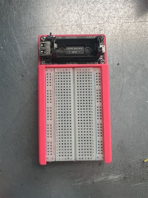 Battery Powered Breadboard By Operator Dishsoap Download Free Stl