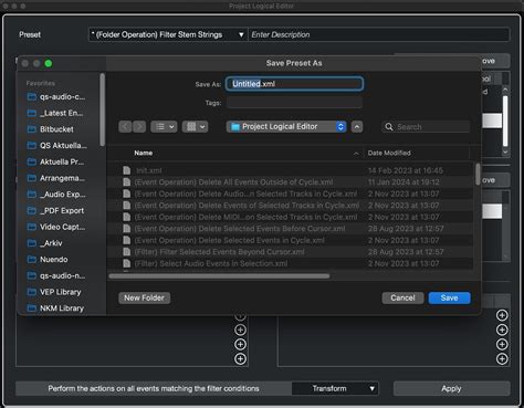 Ple Doesnt Remember Name Of Open Preset When Re Saving Nuendo