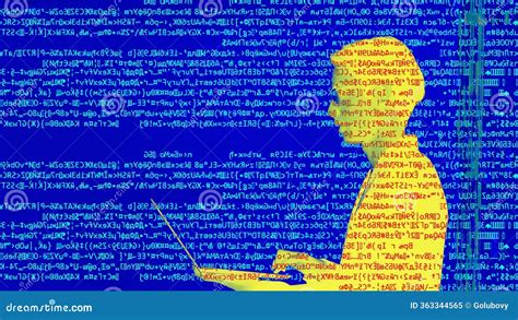 Hacker Silhouette Data Security Encryption Man Stock Image Image Of Colorful Silhouette