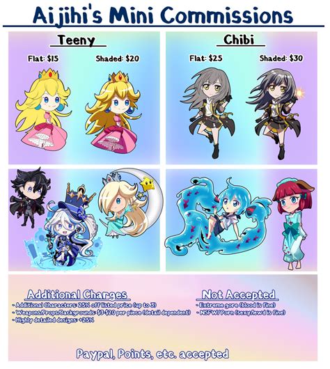 Chibi Commission Prices Open By Aijihi On Deviantart