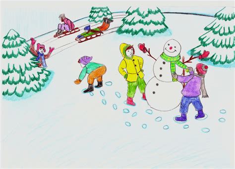 Картинки на тему зимние забавы 53 фото
