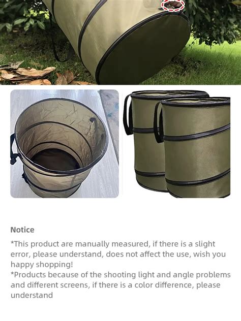 Garbage Storage Trash Bag Portable Collapsible Pop Up Garden Leaf Trash