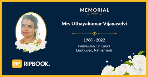 Late Uthayakumar Vijayaselvi Ripbook