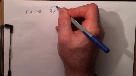 Sec 6 3 Factoring Difficult Trinomials Youtube