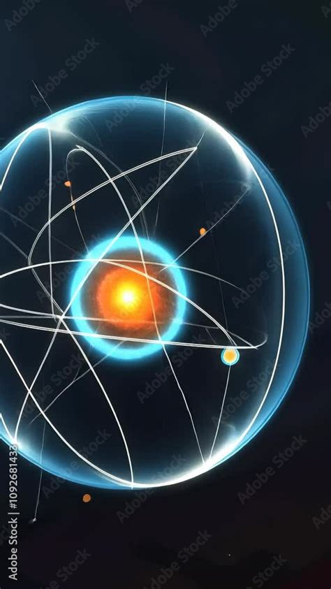Electron Motion Video Visualizing Spinning Electrons Around Atomic Nucleus Revealing Orbits