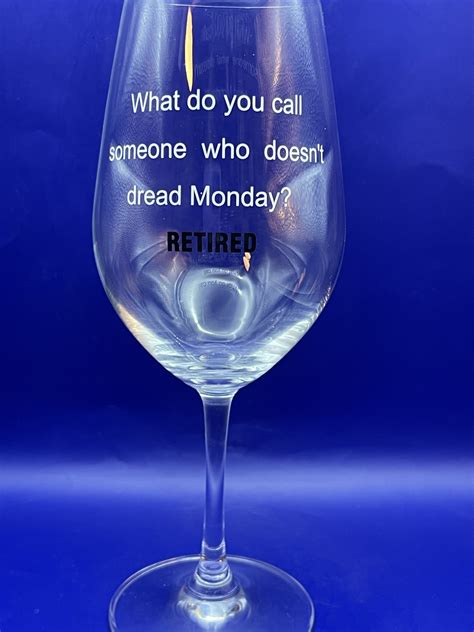 Retirement Wine Glass Cupofmood