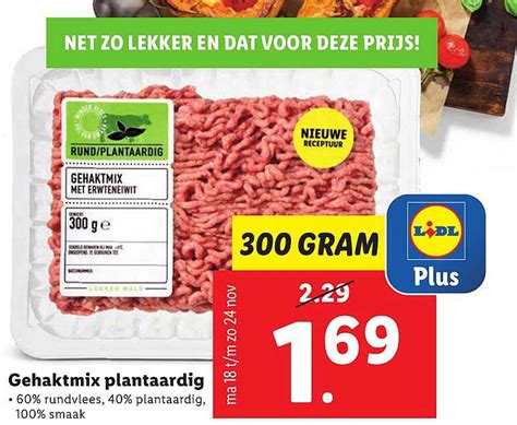 Gehaktmix Plantaardig Aanbieding Bij Lidl