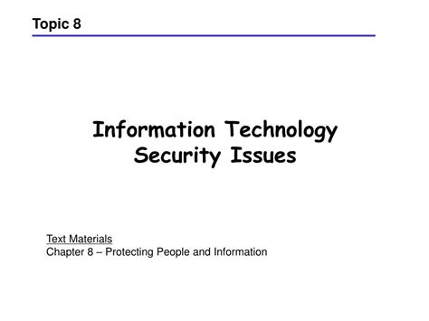 Ppt Information Technology Security Issues Powerpoint Presentation Free Download Id 1008315