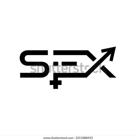Sex Word Design Male Female Symbols Stock Vector Royalty Free