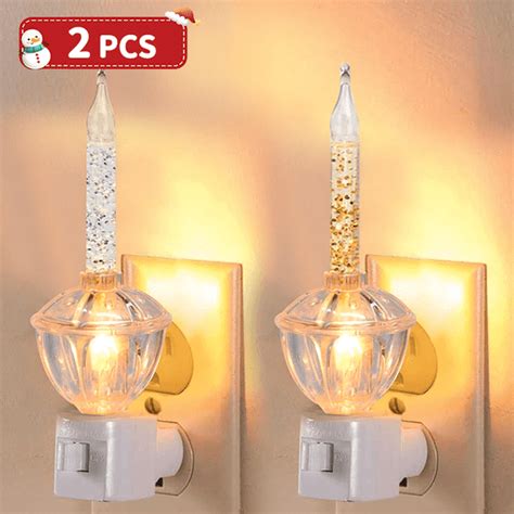 2pack Night Light Insert Wall Decor Bubble Night Light 12 Clear Bubble