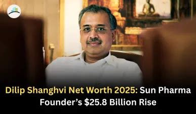 Dilip Shanghvi Net Worth 2025 Sun Pharma Founders 258 Billion Rise
