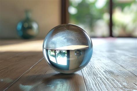 Premium Photo 3d Clear Glass Ball Clear Glass Ball