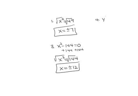 Solved Solving Quadratic Equation By Extracting Square Roots Solve The Given Quadratic