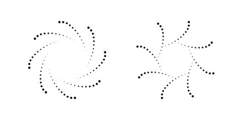 하프톤 원형 점선 프레임 세트 흰색 배경에 격리된 원 점입니다 의료 치료 화장품에 대한 로고 디자인 요소 하프 톤 원 점 텍스처를 사용 하 여 둥근 테두리 벡터 0명에 대한