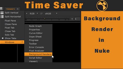 Background Render In Nuke Rendering Using The Frame Server Nuke
