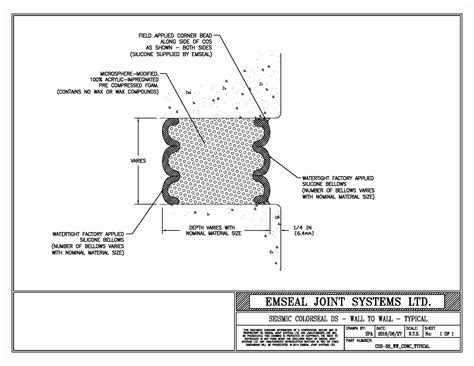 Seismic Colorseal Ds Double Faced Curtainwall Expansion Joint Emseal