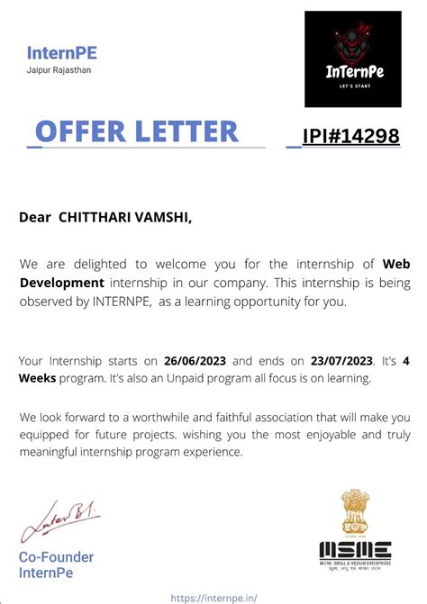 Webdevelopment Vamshi Chitthari