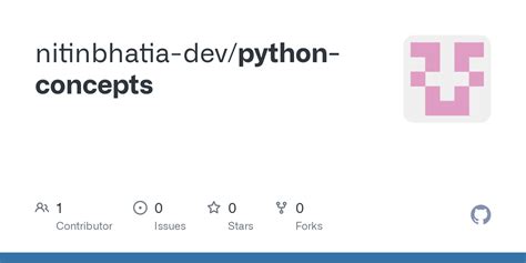 Github Nitinbhatia Dev Python Concepts