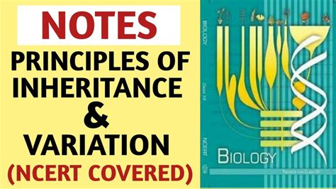 Principles Of Inheritance And Variations Chapter 5 Notes Pdf Biology Neet Board Ncert Youtube