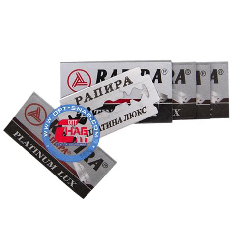 Лезвия двусторонние классические “RAPIRA” (РАПИРА) Platinum Lux, 5 шт ...