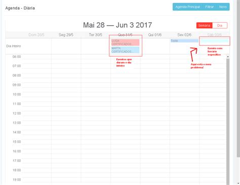 Php Fullcalendar Não Apresenta O Evento Respeitando O Horário Stack Overflow Em Português