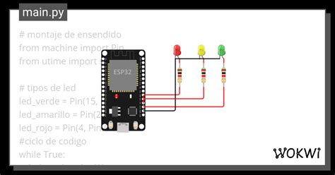 Montaje De Encendido Octavio Wokwi ESP32 STM32 Arduino Simulator