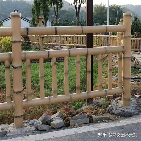 鸿文仿竹栏杆案例又名水泥仿竹栏杆 混凝土仿竹护栏 知乎