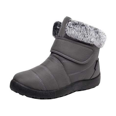 Jsaierl Snow Boots For Women Winter Boot With Comfortable Warm Fur Lined Ankle Booties Outdoor