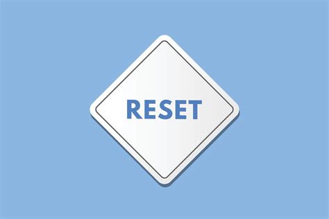 Reset Text Button Reset Sign Icon Label Sticker Web Buttons 17065418