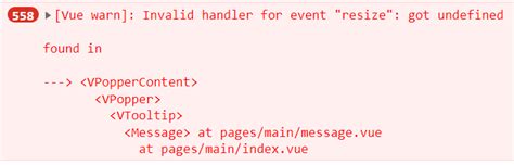 Vue Warn Invalid Handler For Event Resize Got Undefined · Issue