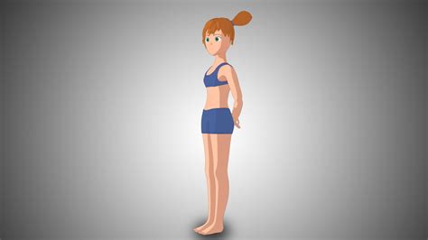3d Model Misty Pokemon Vr Ar Low Poly Cgtrader