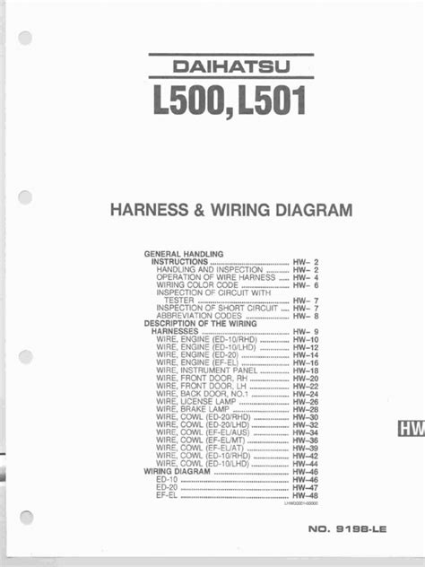 Hwharness And Wiring Diagram Pdf