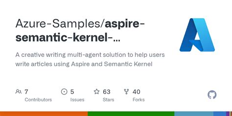 Github Azure Samplesaspire Semantic Kernel Creative Writer A Creative Writing Multi Agent