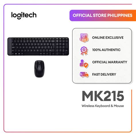 Logitech Mk215 Wireless Keyboard And Mouse Combo For Windows 2 4 Ghz