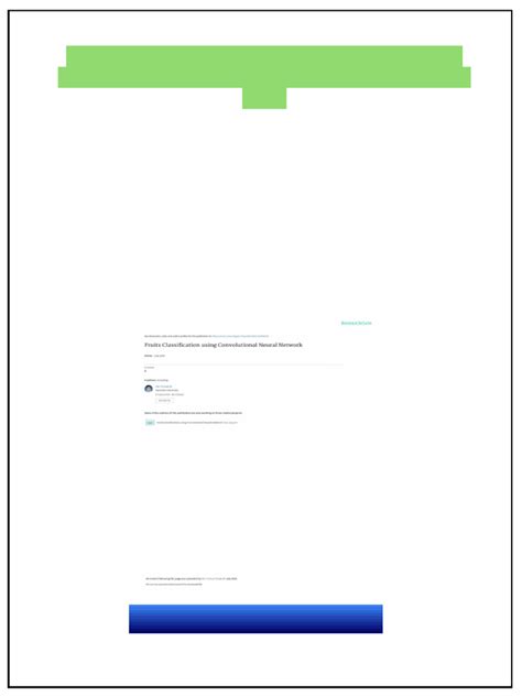 Fruits Classification Using Convolutional Neural Network 8th Edition Md Forhad Ali Full Pdf